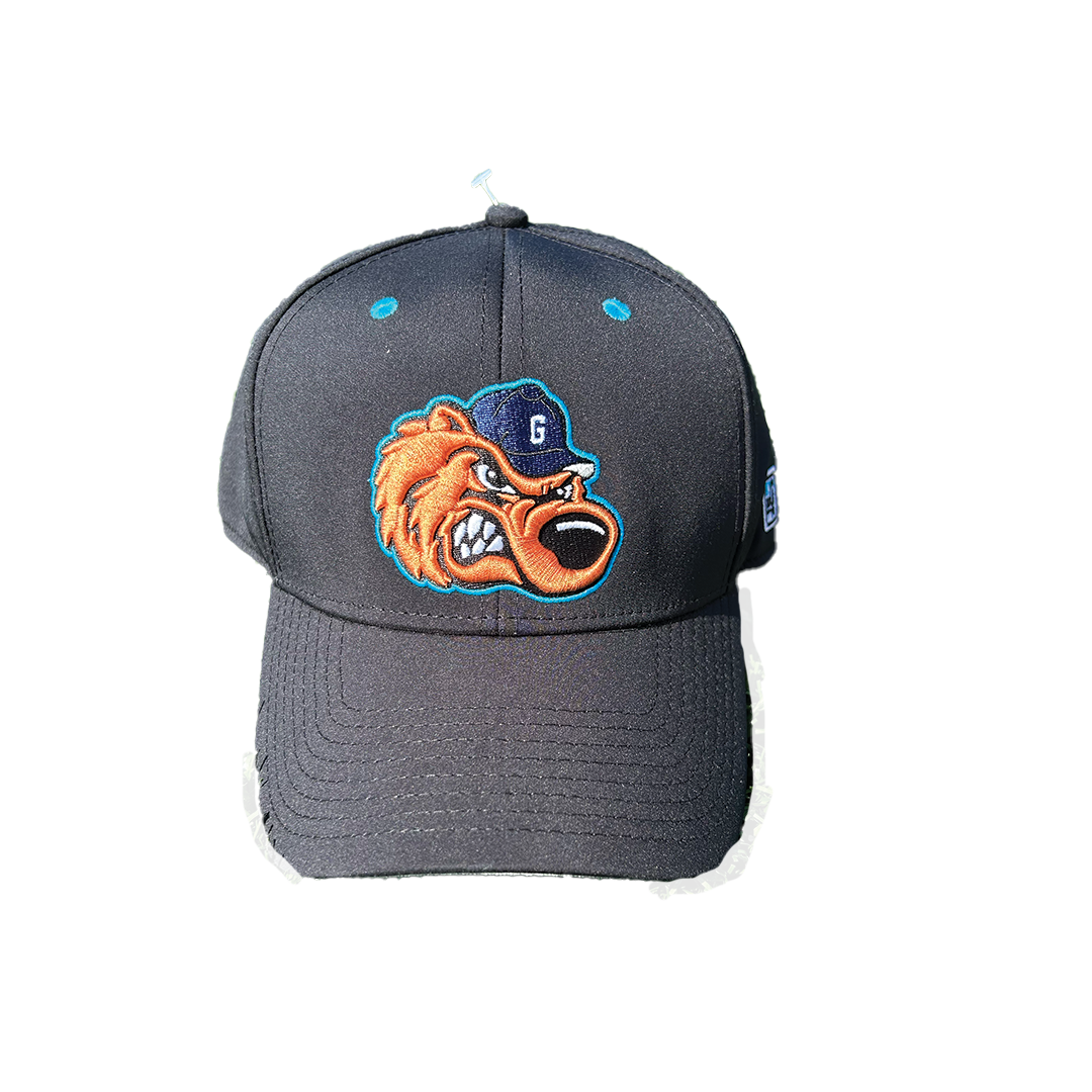 Neon Blue Mean Slugger Curved Hat | Gateway Grizzlies